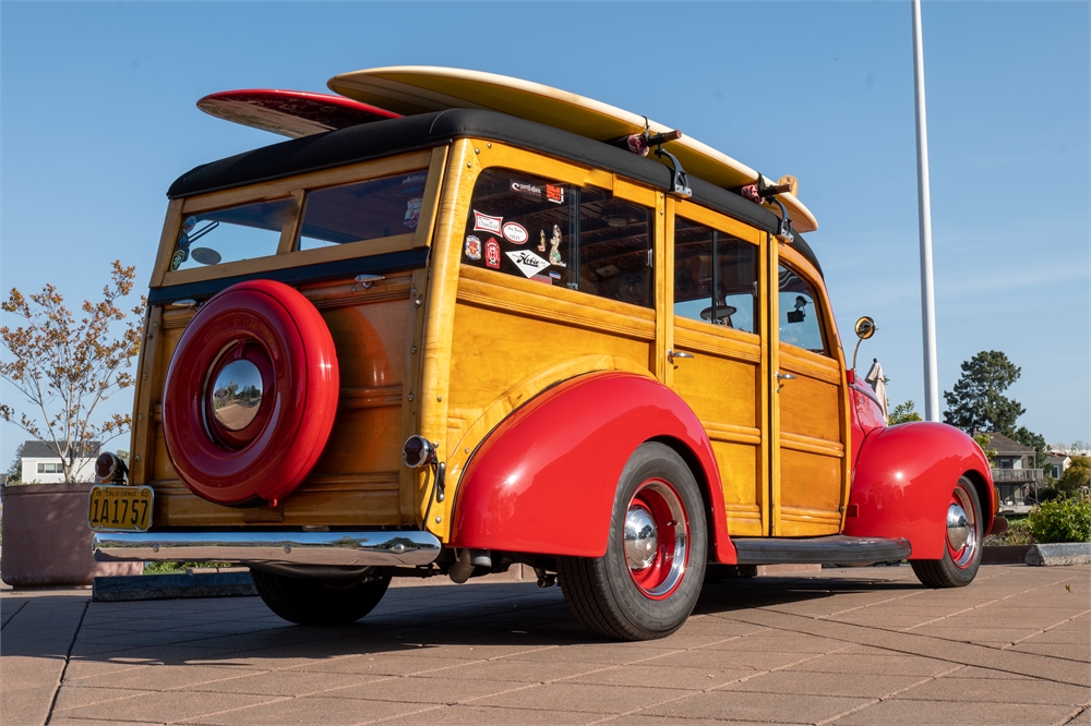1940 FORD WOODY WAGON WITH SURFBOARDS available for Auction ...