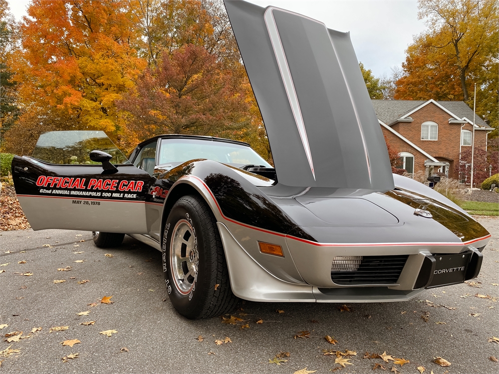 RESERVE REMOVED: 1,900-MILE 1978 CHEVROLET CORVETTE INDY PACE CAR ...