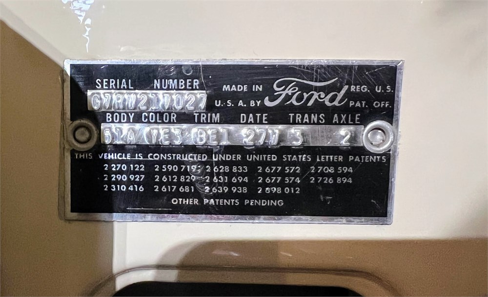 1957 FORD SKYLINER available for Auction | AutoHunter.com | 27323541